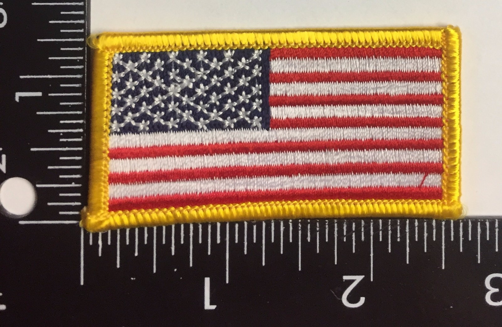 Right Faced American Flag Shoulder Cloth Embroidered Patch 1.25" Tall 2 ...