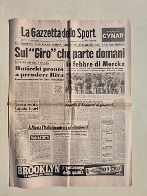 Journal Screen Sport 16 May 1975 Merckx - Buticchi - Gigi Riva ...
