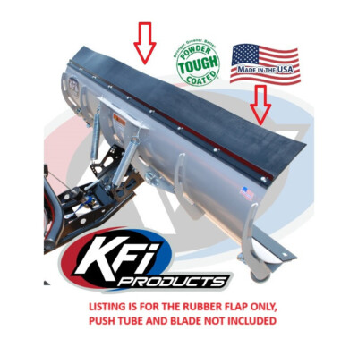 KFI 54" Snow Plow Deflector Rubber Top Flap and Bracket Kit for KFI ...