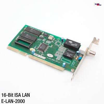 Umc E-Lan-2000 Rev.E2 Isa Bnc Network Card Ethernet Lan Card Ethernet ...