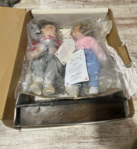 Hamilton Collection Porcelain Dolls First Kiss Heritage Doll Boy, Girl ...