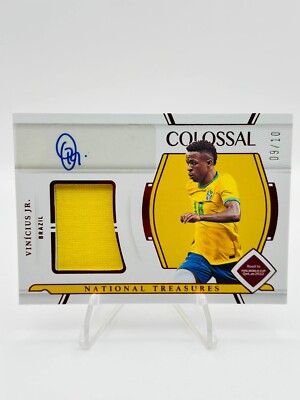 2022 National Treasures World Cup Vinicius Jr Vini Colossal Autograph ...