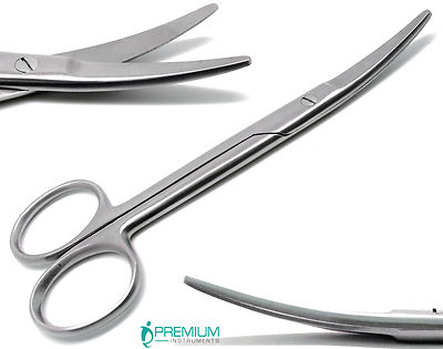 Surgical Veterinary Metzenbaum Scissors Curved 6" Stainless Steel ...