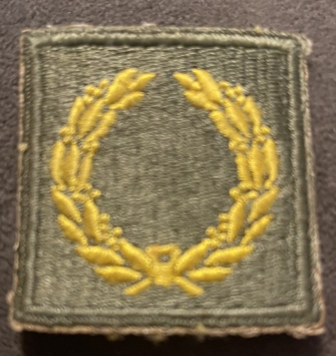 Vintage WW II US Army Meritorious Unit Citation Patch Wreath Square | eBay