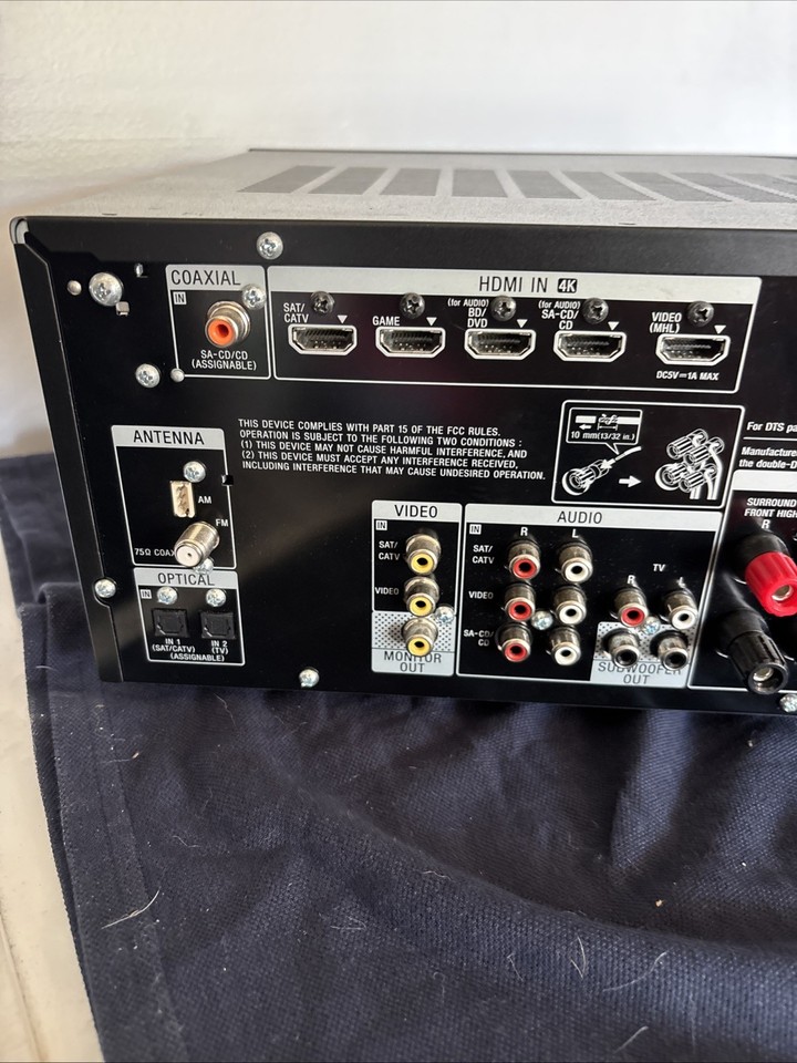 Sony STR-DN850 Bluetooth WiFi 7.2 Ch A/V Home Theater Receiver 4k 240W ...