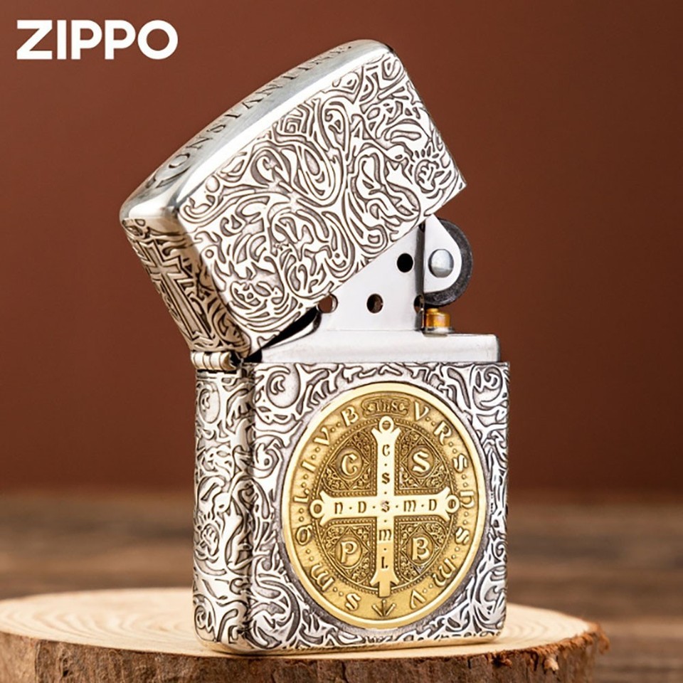 Zippo Constantine lighter Custom/Full Sides Engraving Plate Silver ...