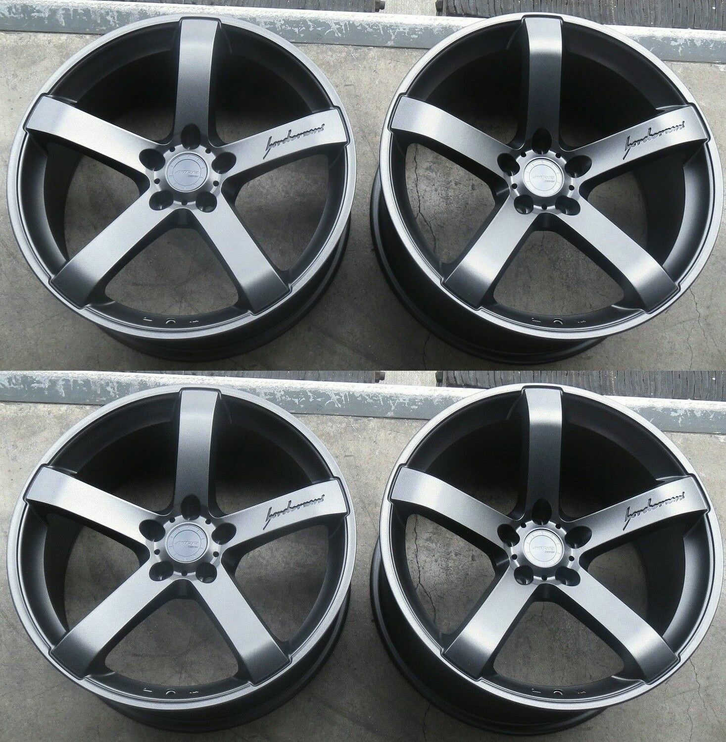 MRR VP5 18x9.5 5x120.7 Gun Metal Wheels Concave Rims (Set of 4) | eBay