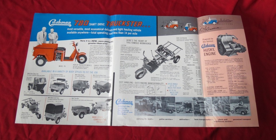 CUSHMAN MOTOR WORKS SALES BROCHURE 1957 | eBay
