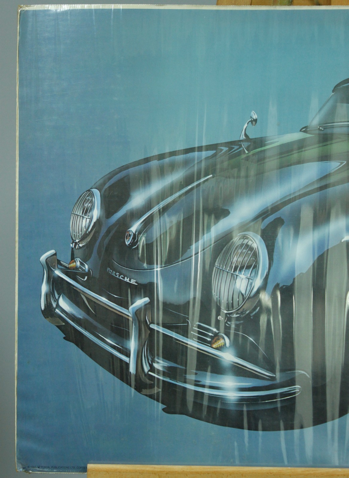 Rare Vintage 1956 Porsche Speedster Illustration Mike Pickel 1982 ...