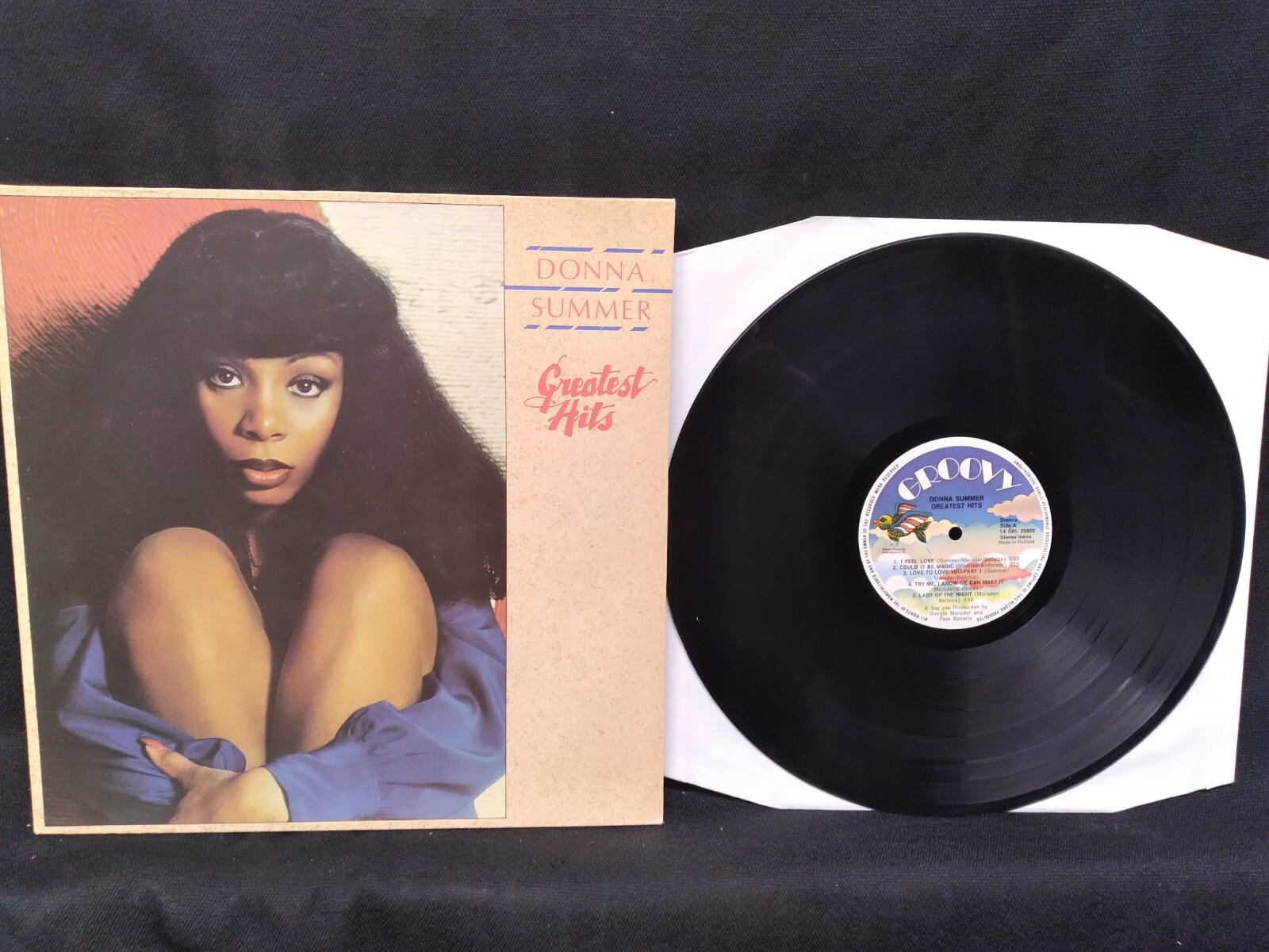 Donna Summer Greatest Hits vinyl LP Groovy 14 GRL 25029 1977 HOLLAND ...