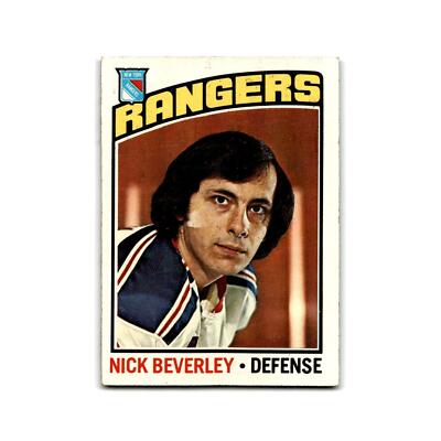 1976 Topps Nick Beverley New York Rangers #41 | eBay