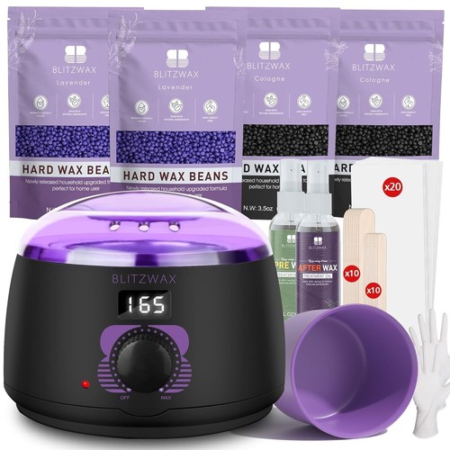 Professional Waxing Kit with LED Display - Complete 51-Piece Hair ...