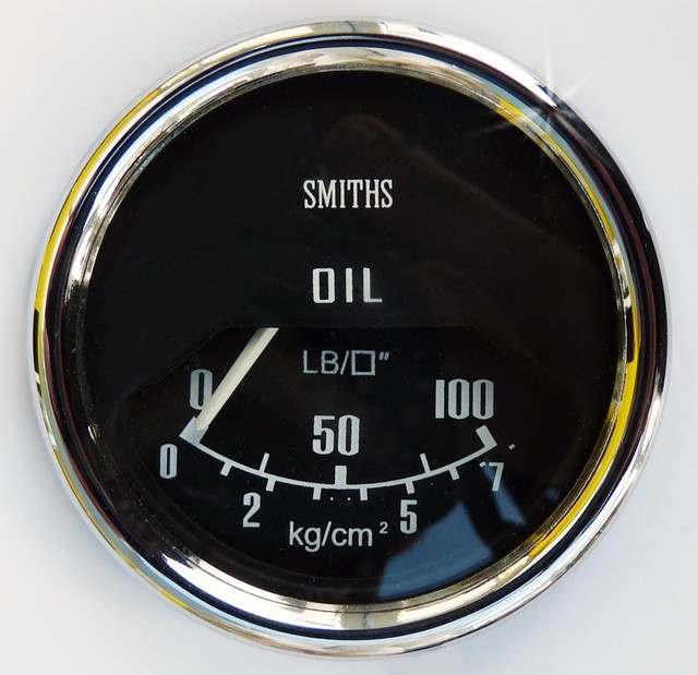 Smiths Oil Pressure Gauge Austin Morris Mini Cooper Mk2 Classic Triumph ...