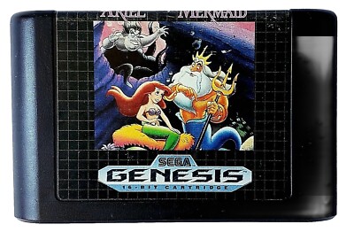 Sega Genesis Game Disney's Ariel the Little Mermaid 1992 10086010411| eBay