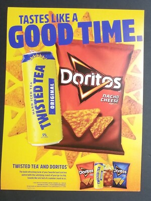 TWISTED TEA & DORITOS In Store Advertising Cardboard Sign | eBay