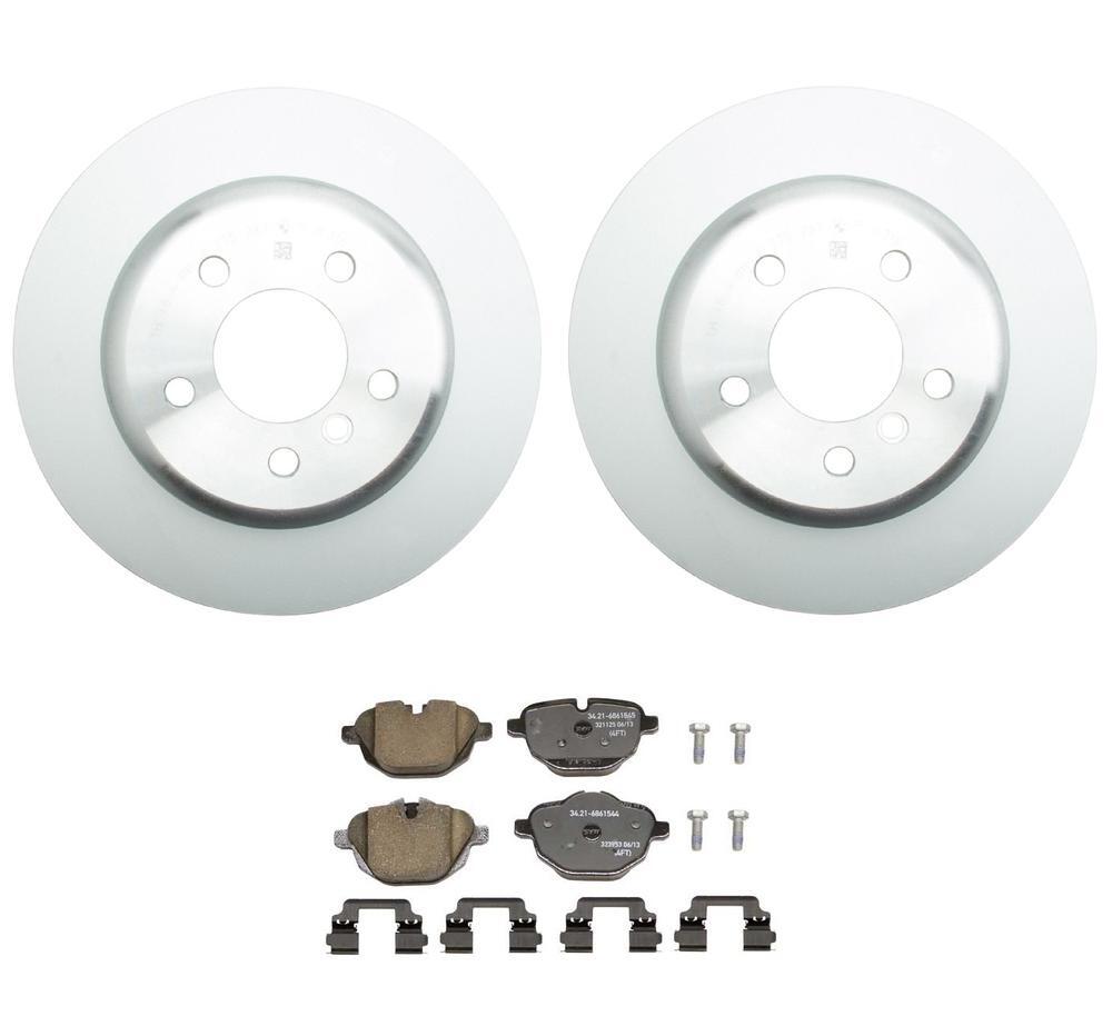 For BMW F07 F10 Set of Rear Left & Right Disc Brake Rotors w/ Pads ...