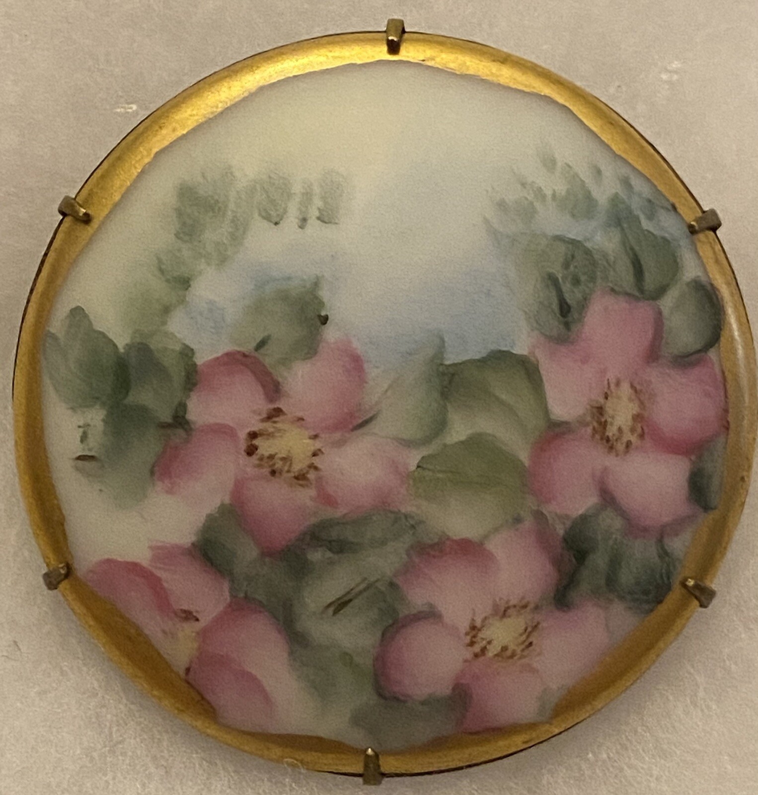 ANTIQUE 1900’s Hand Painted Porcelain Lavender Floral… - Gem