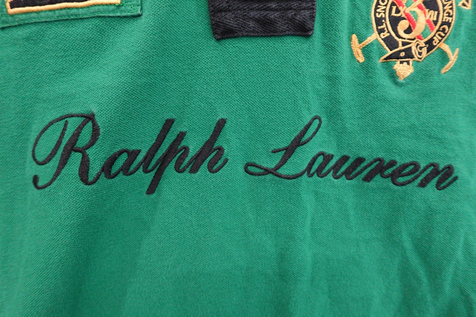 Ralph Lauren Polo Maillot Green Short Sleeve Shirt Bl… - Gem
