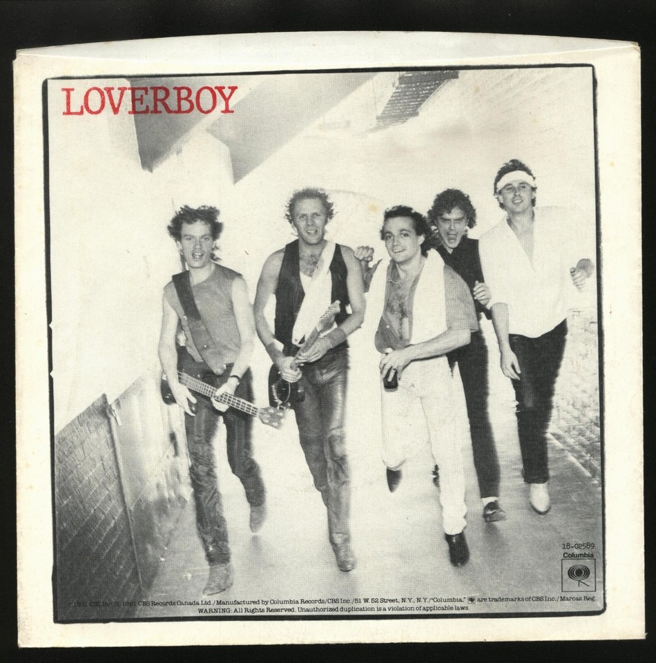 "Working for the Weekend" by Loverboy 7" 45 RPM (18-02589) 1981 SLEEVE ONLY | eBay