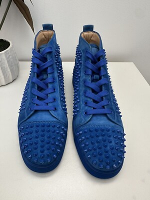 Christian Louboutin Louis Spikes Blue | eBay