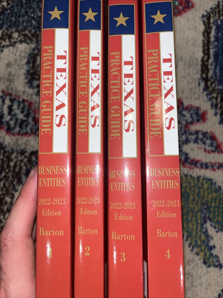 Texas practice guide business entities 2022-2023 | eBay