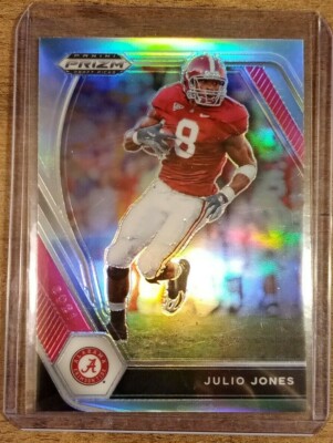 2021 Panini Prizm Draft Picks Julio Jones Silver Prizm Card #55 TITANS ...