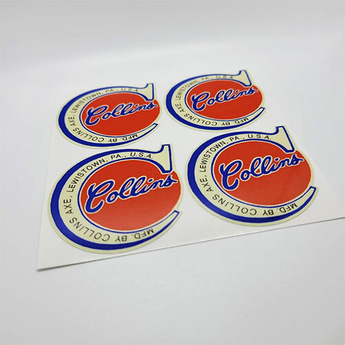 Collins Axe Vintage Style DECALs, Vinyl STICKERs | eBay