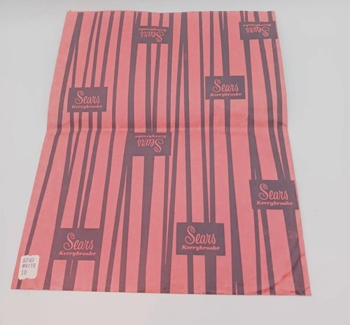 Vintage 1950's Sears Kerrybrooke Paper Store Shopping Bag Never Used 11 ...