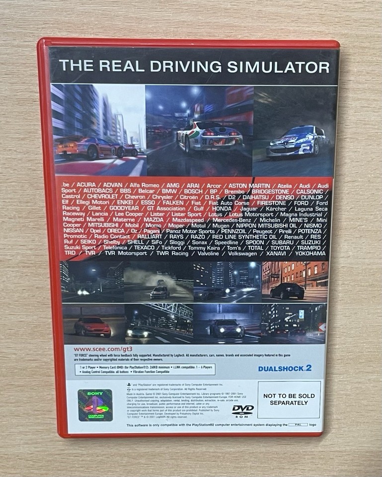 Gran Turismo 3 A-Spec PS2 Racing 2001 Game 100% Complete Red Case Clean ...