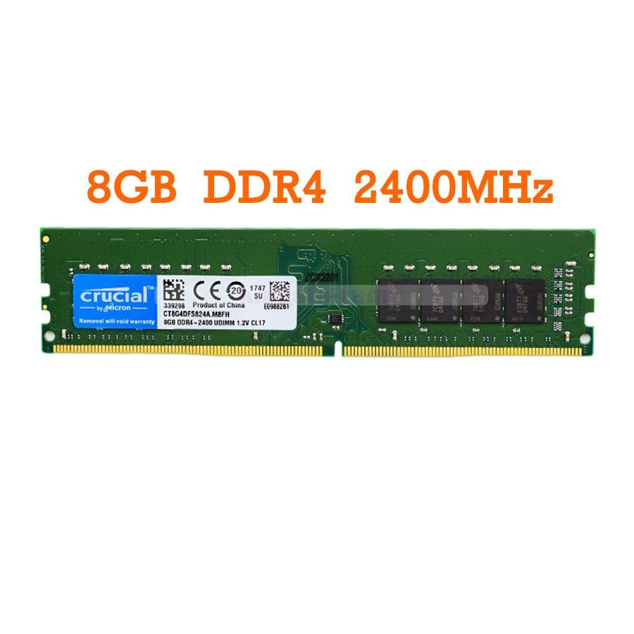 Crucial 8GB 16GB 32GB DDR4 2133 2400 2666 3200 MHz DIMM 288-Pin Memory ...