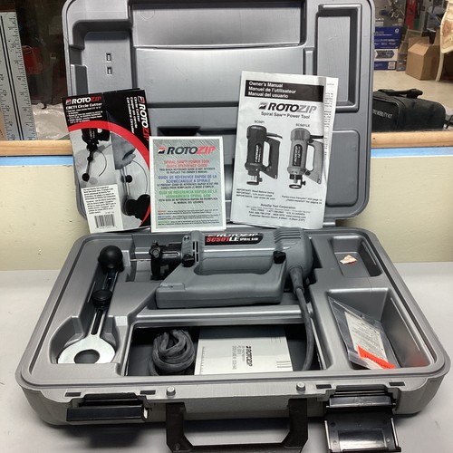 RotoZip SCS01LE Spiral Saw Tool w/ Hard Case & Accessories – Very Good ...