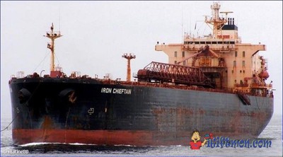 IRON CHIEFTAIN freighter freight ship 40" wooden ship museum display ...