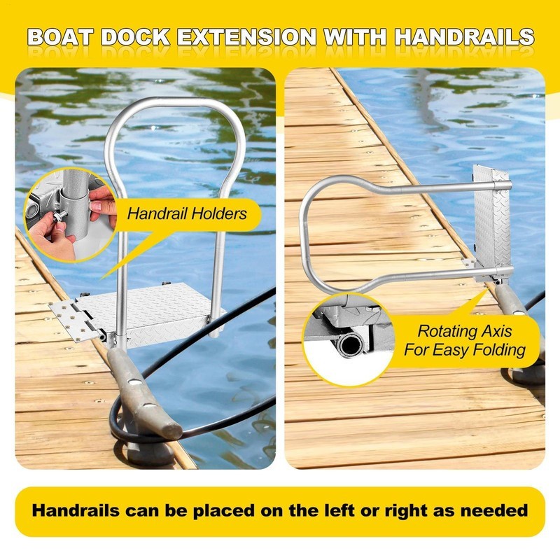 Folding Boat Boarding PlatformRamp for Boat Lifts Dock Step Access | eBay