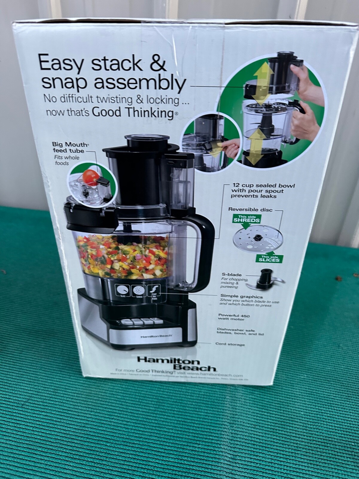 Brand Hamilton Beach Stack and Snap Food Processor 70725 for sale ...