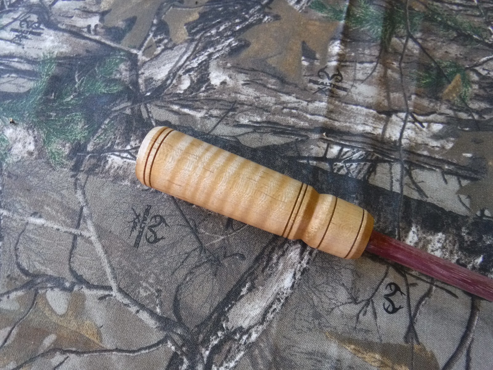 TURKEY CALL FRICTION STRIKER 1 Curly Maple Purple Heart Shaft ...