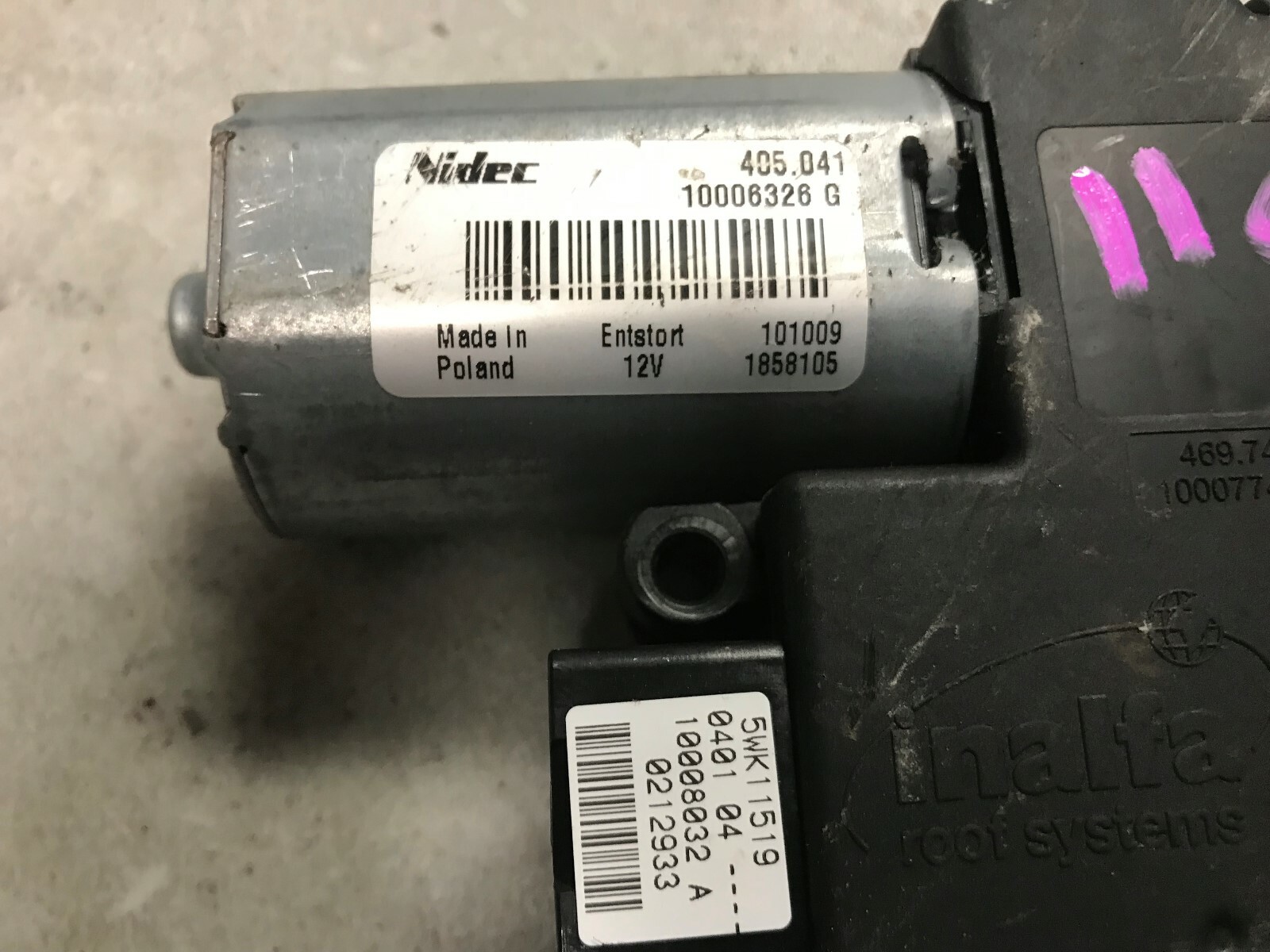 08 09 10 11 12 Mercedes C350 C280 GLK350 SUN ROOF shade motor ...