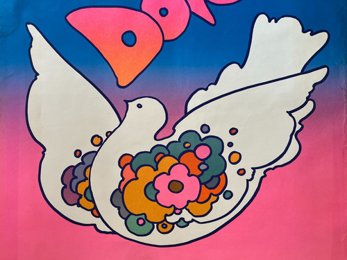 Dove Peter Max 1968 Pop Art Original 36 x 24 lithograph Poster ...