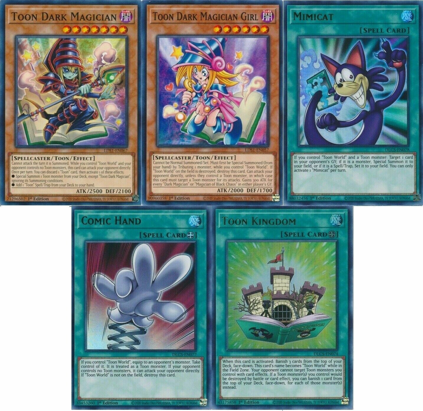 Yugioh Complete Toon Deck! Toon Kingdom Black Luster Soldier Boo **HOT ...