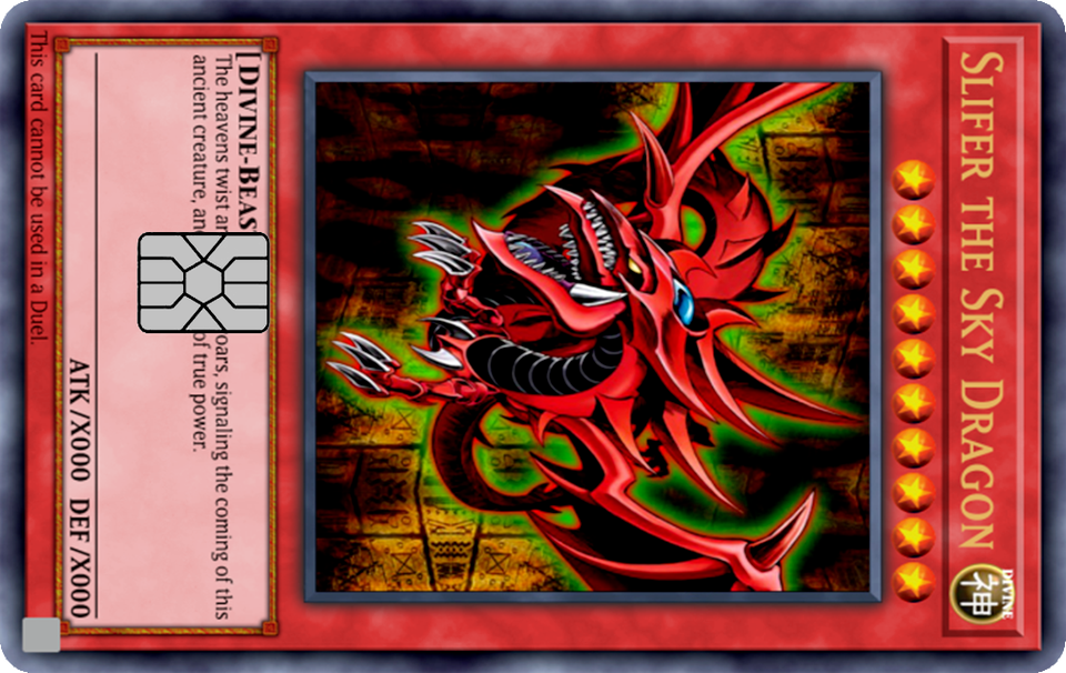 Yuh-gii-oh Card Collection Credit Card Skin / Wrap Decal Pre-Cut ...