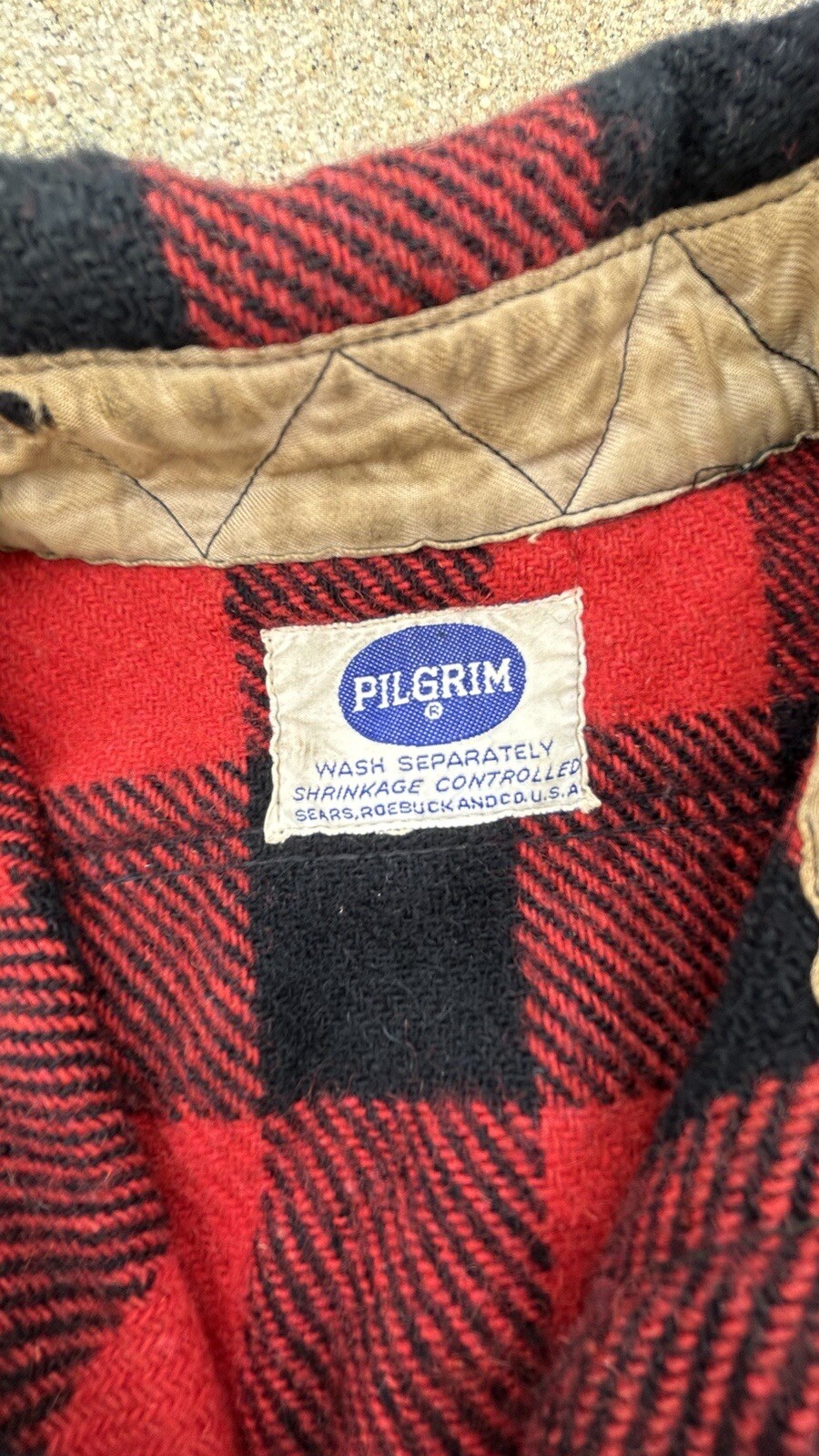 1950s Sears Pilgrim Label Flannel - Gem
