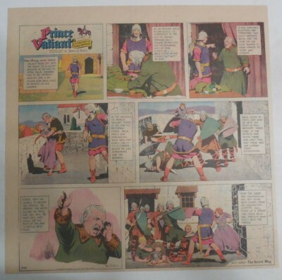 Prince Valiant Sunday #1596 by Hal Foster from 9/10/1967 2/3 Full Page ...