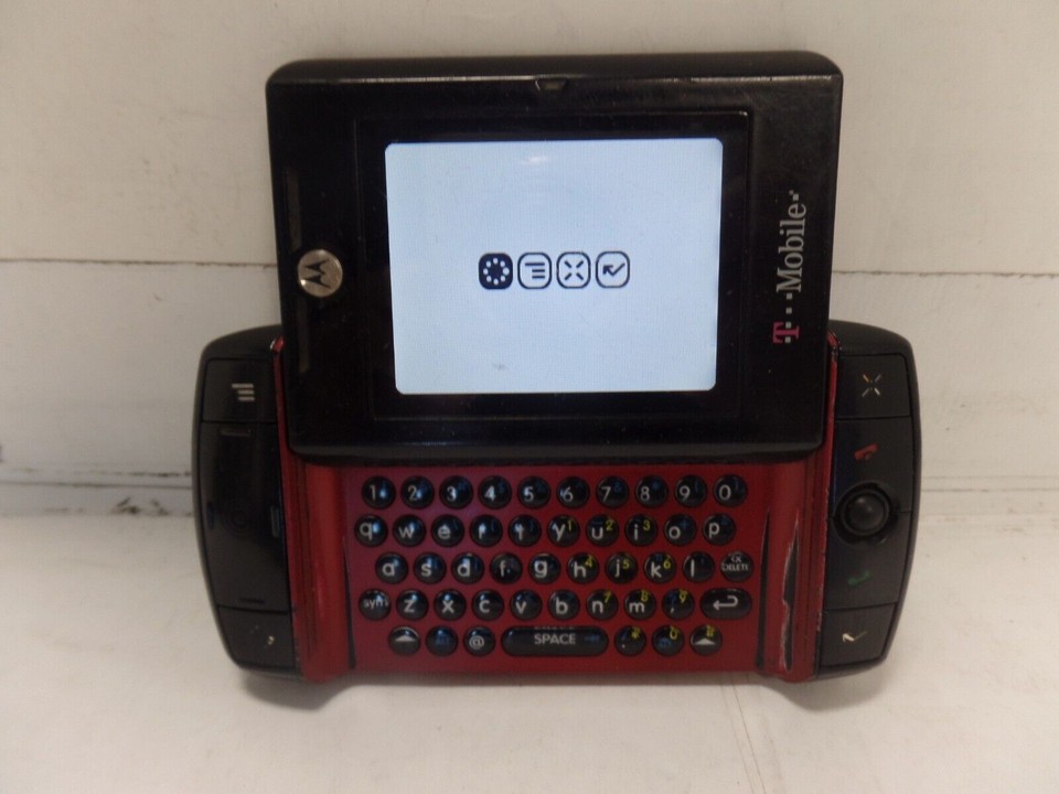 Motorola Sidekick Slide Q700 Black (T-Mobile) Cell Phone Red/Black READ ...