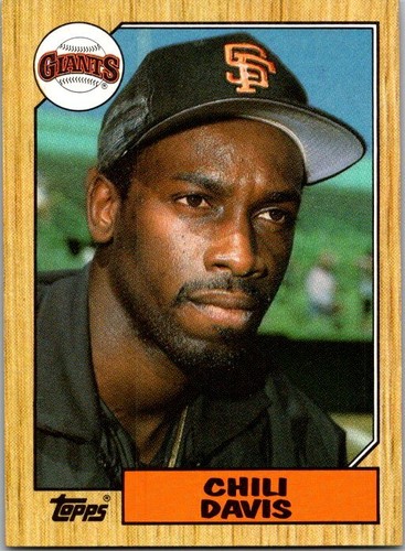 1987 Topps Chili Davis 672 San Francisco Giants | eBay