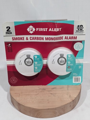 First Alert Smoke & Carbon Monoxide Talking Alarm New Sealed Packaging ...