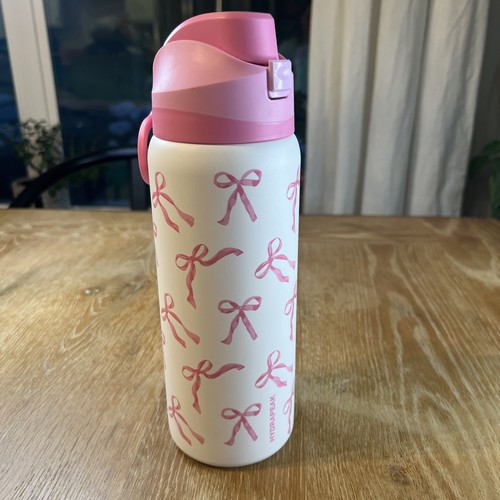 Hydrapeak 32 oz Stainless Steel Pink Bows Water Bottle Artisan Limited ...