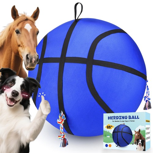 25" Herding Ball for Dogs, Upgrade & Reinforce Medium to Large Dog ...