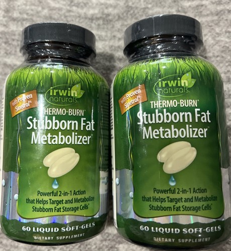 Irwin Naturals Thermo-Burn Stubborn Fat Metabolizer 60 Soft-Gels 2 Pack ...