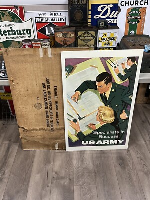Vintage NOS United States Army Sign | eBay