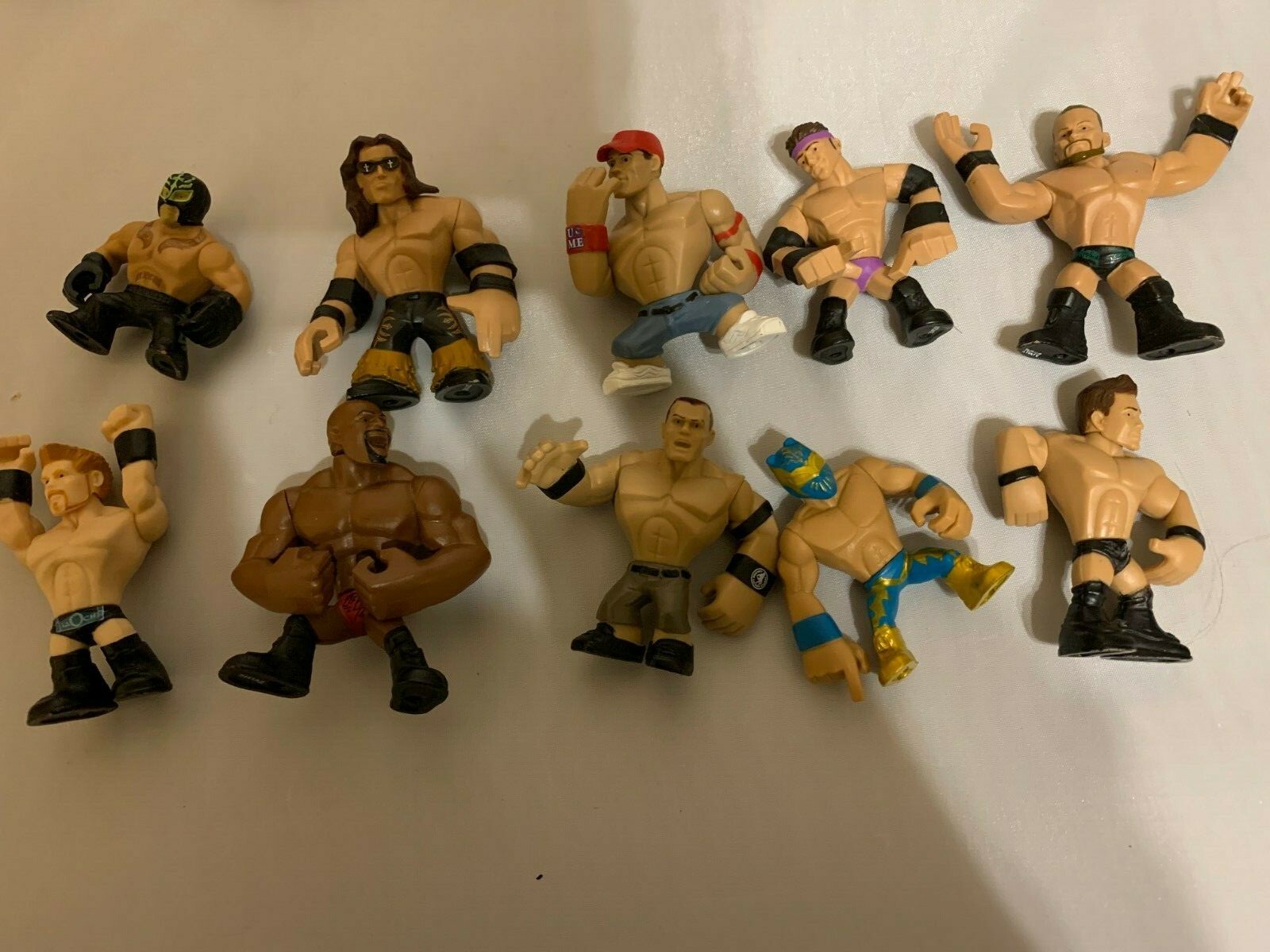 WWE Mattel Rumblers Mini Action Figures Lot Of 10 Wrestling Figurines ...