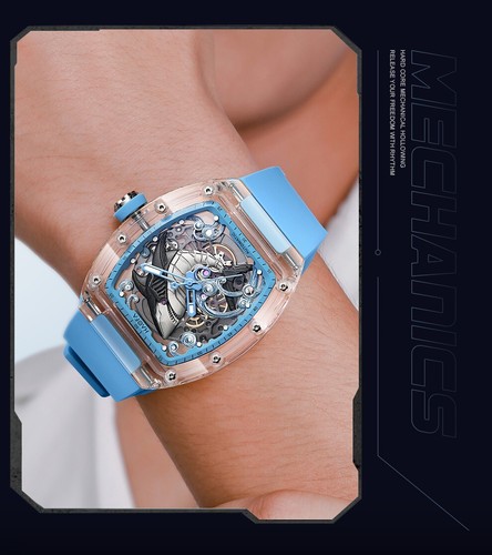 Haofa Mechanical Watches For Men Automatic 3D Shark Creative Ocean ...